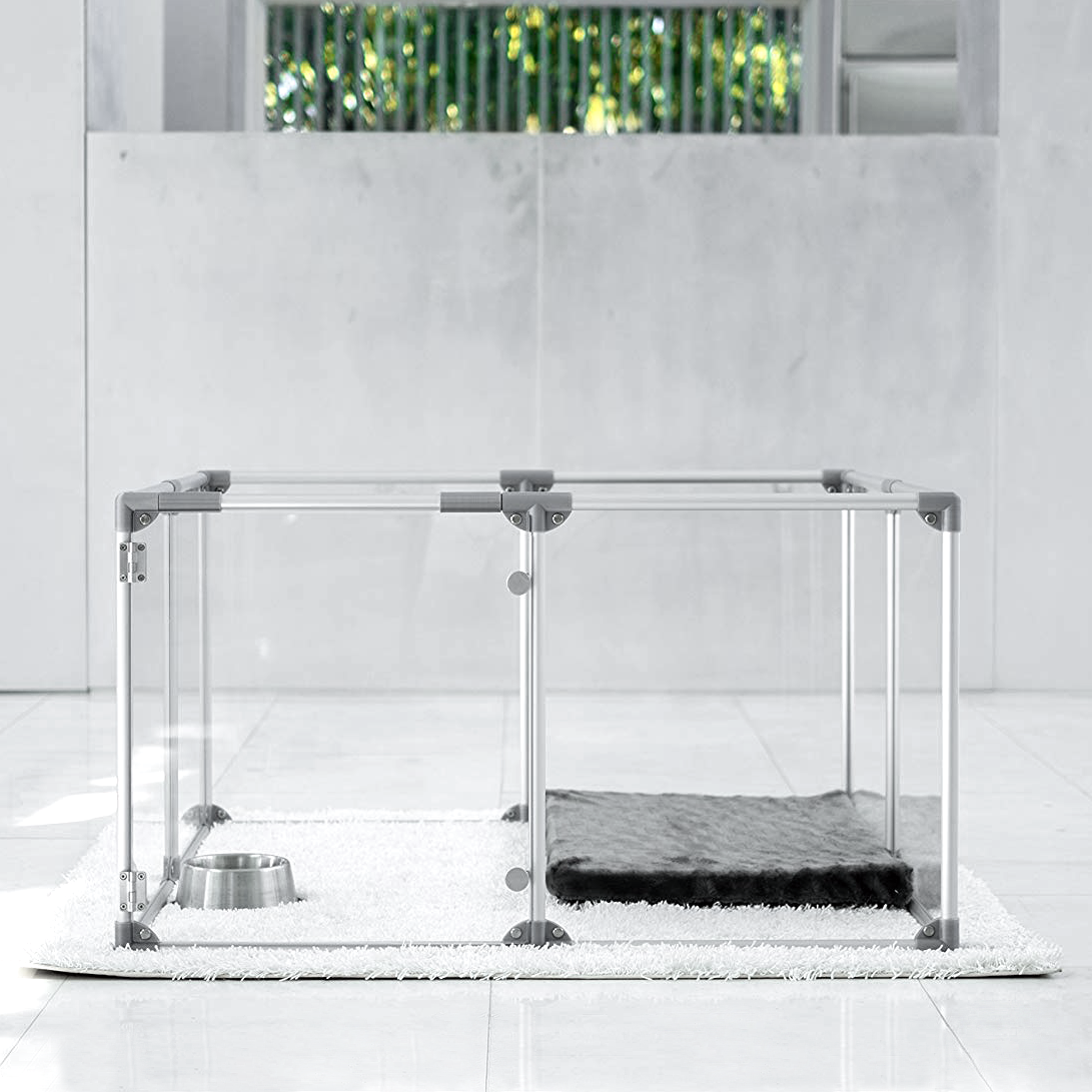 Lucidium Acrylic Modern Pet Pen – TeaCups, Puppies & Boutique