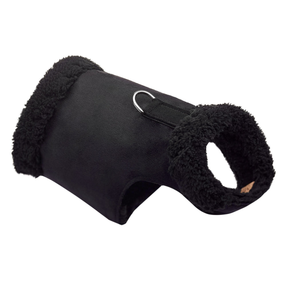 Black Ultrasuede Bowzer Dog Coat by Susan Lanci – TeaCups, Puppies ...